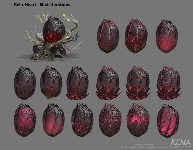 Relic Heart Art from Kena: Bridge of Spirits-花瓣网