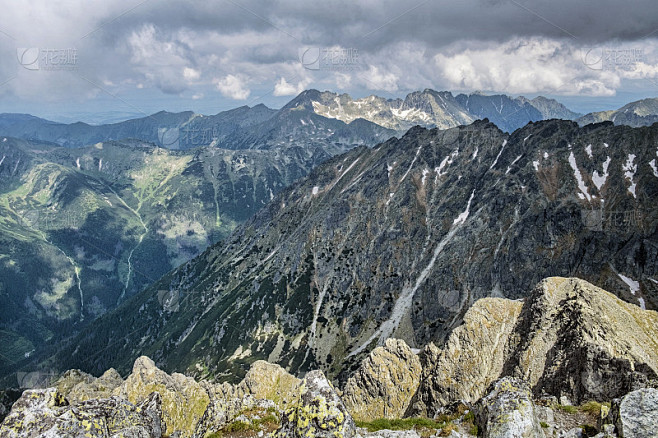 从Krivan峰，高Tatras山，斯洛伐克
