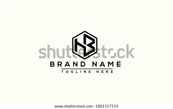 HB Logo Design Template Vector Graphic Branding Element.-花瓣网