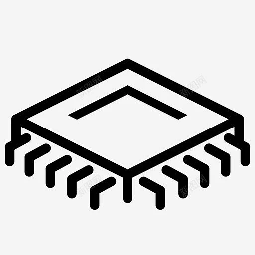 微芯片模块处理器图标 页面网页 平面电商 创意素材-花瓣网
