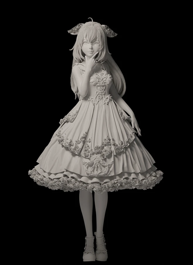 火喵喵和她的小裙子~, , 夜一 - CGSociety-花瓣网