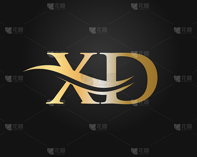 XD字母标识设计。XD标志设计