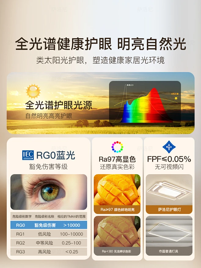 萨洛尼大客厅吸顶灯全光谱led护眼灯具全屋2024新款现代简约大气-tmall.com天猫-花瓣网