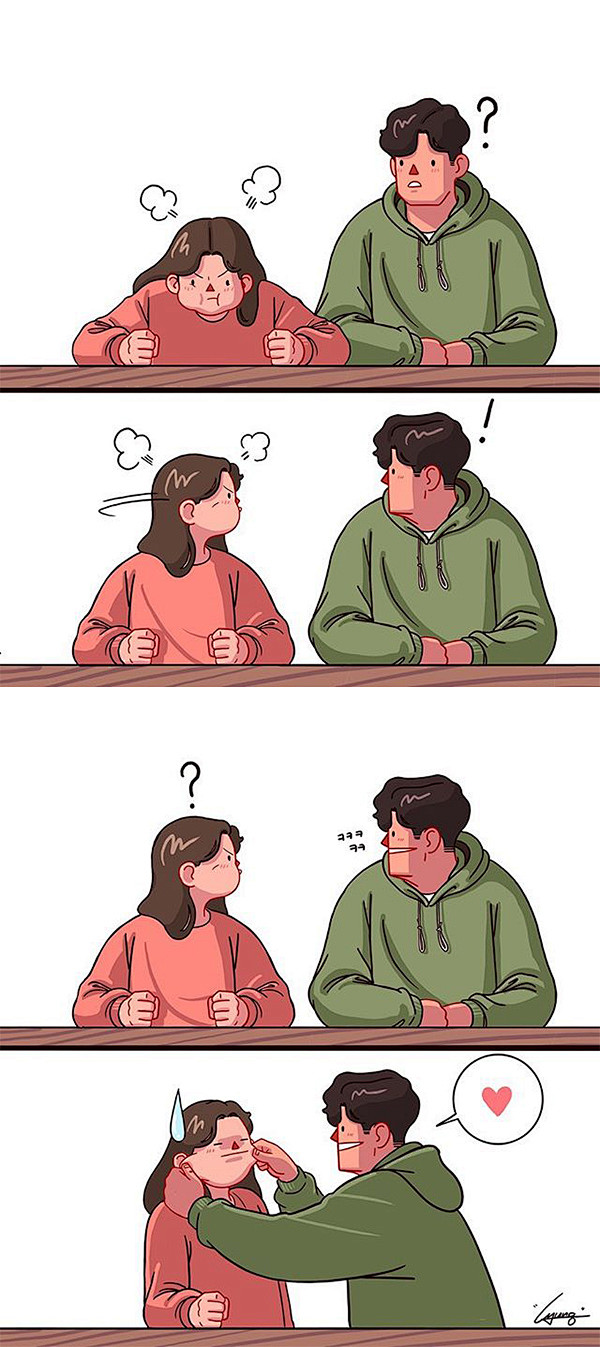 gyung studio——情侣日常 | 人物插画