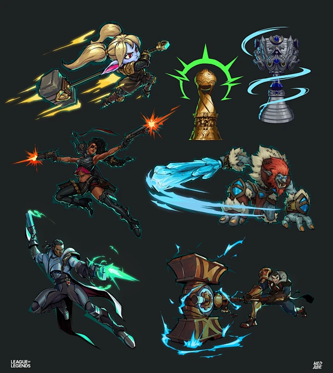 League of Legends: ESports Champion Illustrations-花瓣网
