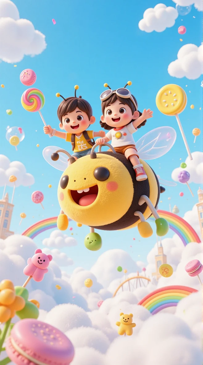 凉一3D运营海报618电商KV视觉设计盲盒IP 情人节儿童节-LoRA-幻境x凉一-LiblibAI-花瓣网