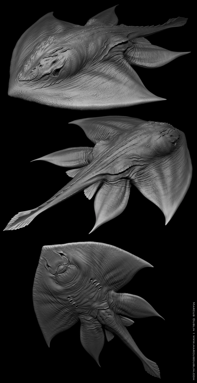 Devil Shark Textured, Marcus Dublin : Giant Devil Shark fully textured ...