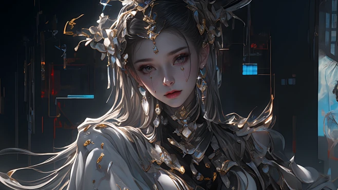 ZXM-赛博机甲女孩-hzj(11)-花瓣网