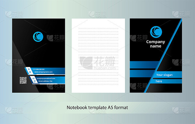 A5 format Notepad template