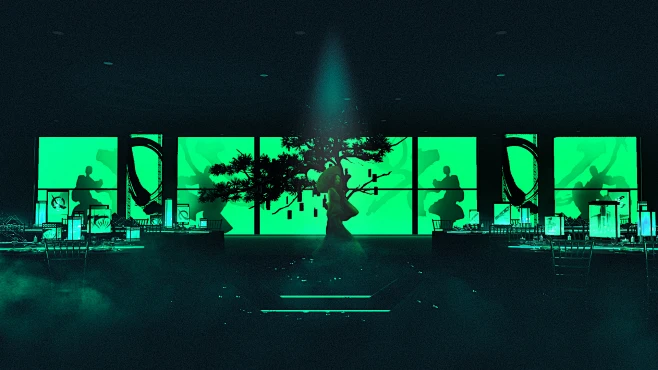 Chinese style Event shopping mall Stage Taikoo wuxia 中国风 国潮 国风 太古里 (12)-花瓣网