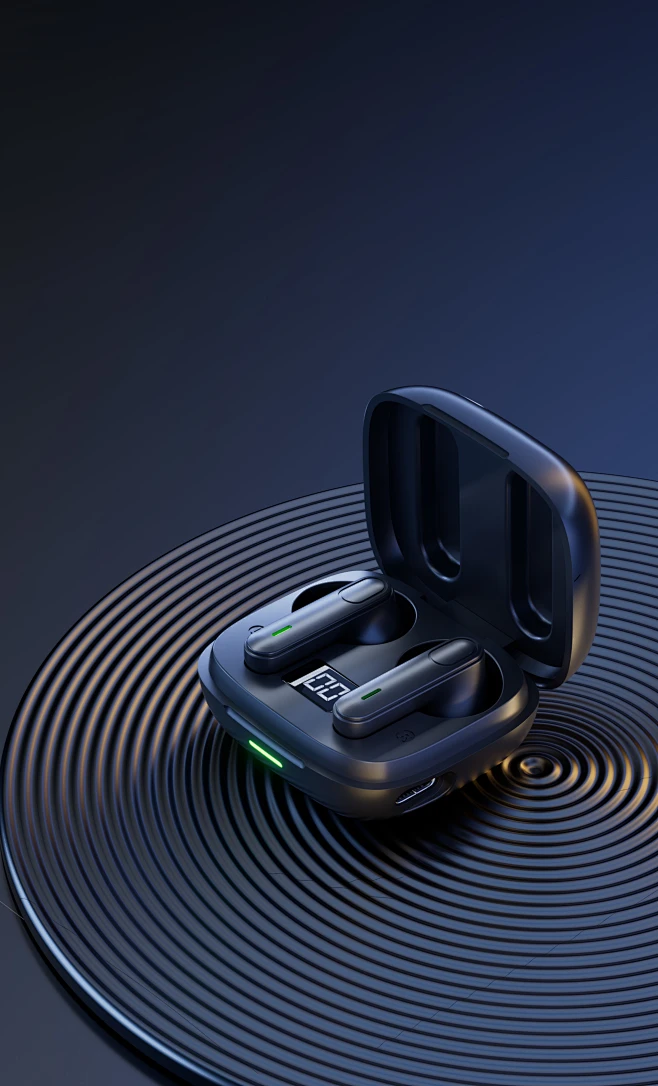 蓝牙耳机渲染 工作图 (4)-花瓣网