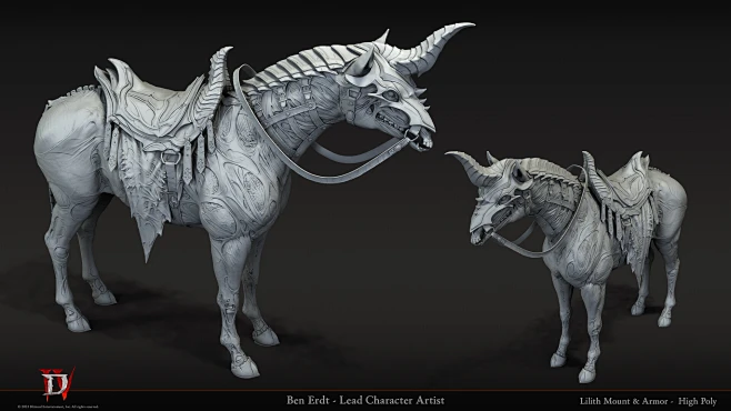 Diablo IV - Lilith Horse Mount-花瓣网