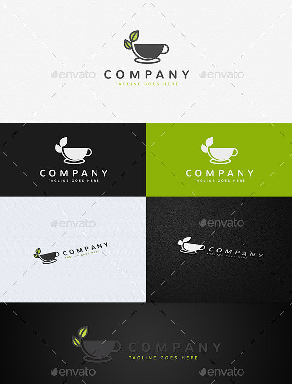 绿茶——公司标志模板Green Tea - Company Logo Templates饮料、碗、咖啡、巧克力、咖啡、杯、设计、饮料,生态 ...