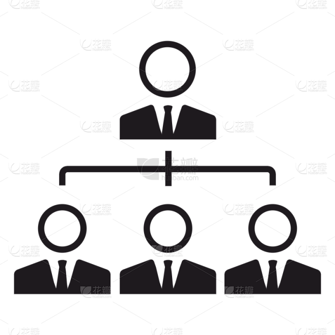 扁平风商务icon-人