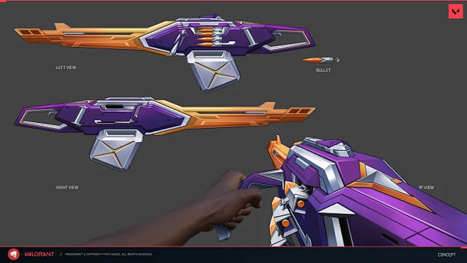 Valorant COMET Skinline Ghost/Odin-花瓣网