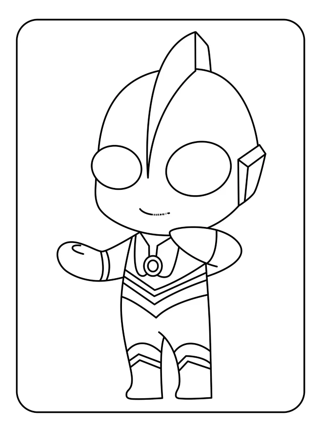 Q版奥特曼涂色简笔画 | 全素材120张 -花瓣网