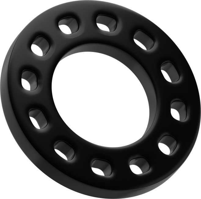 Perforated ring black