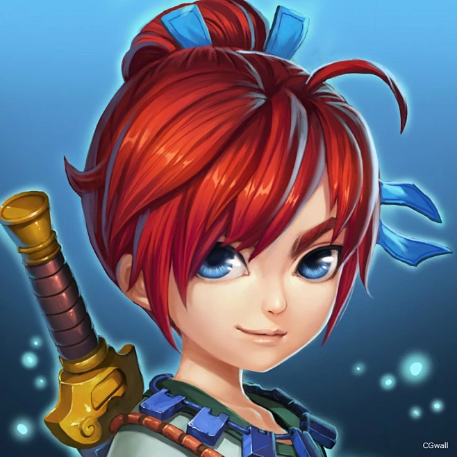 《网易全明星》Top5人气英雄-q头像女_CGwall游戏原画网站-花瓣网