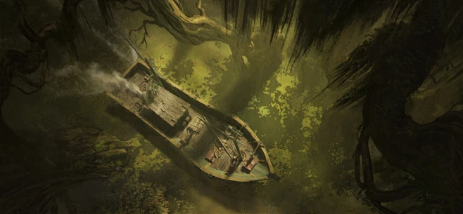 Dangerous swamp图片_插画图片素材-花瓣网