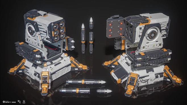 Outpost: Infinity Siege《重装前哨》-Viper chain gun, double-barreled light ...