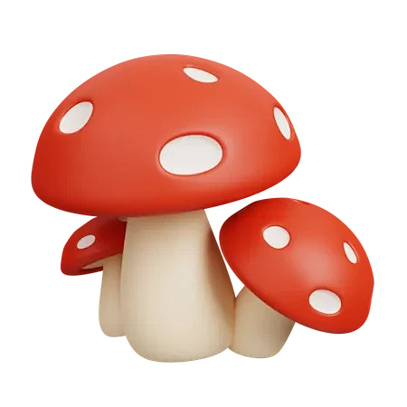 Mushroom 3D Icon