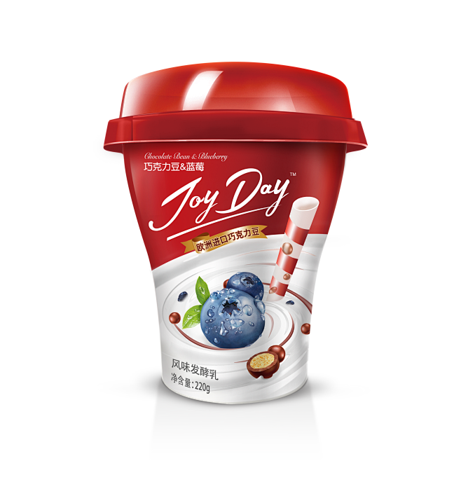 伊利酸奶旗舰店 JoyDay风味发酵乳 低温果粒酸牛奶220g*12瓶-tmall.com天猫