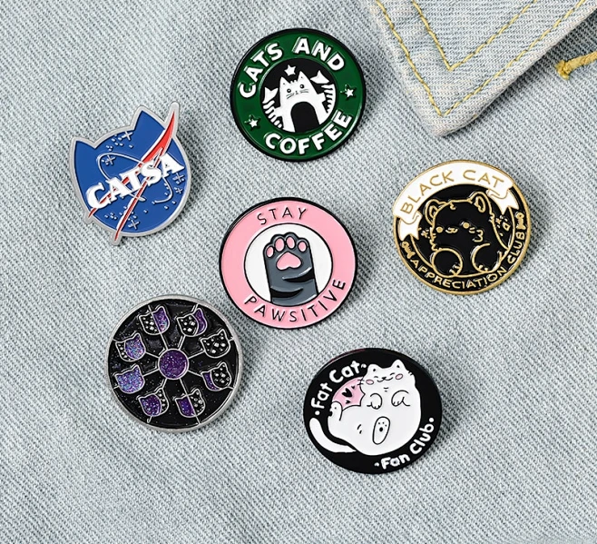 Cute Cat Pin Brooch For All Outfits-花瓣网