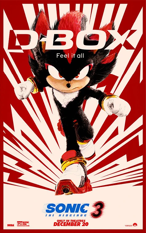 Sonic the Hedgehog 3 Movie Poster-花瓣网