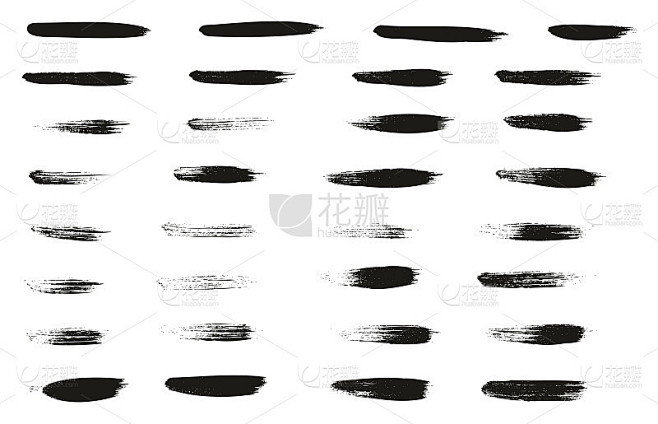 Calligraphy Paint Thin Brush Lines High Detail Abs