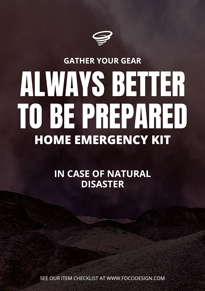 Public Concern Natural Disaster Prevent Propaganda Poster素材-花瓣网