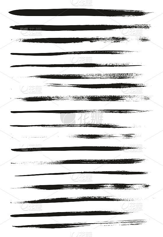 Calligraphy Paint Thin Brush Lines High Detail Abs