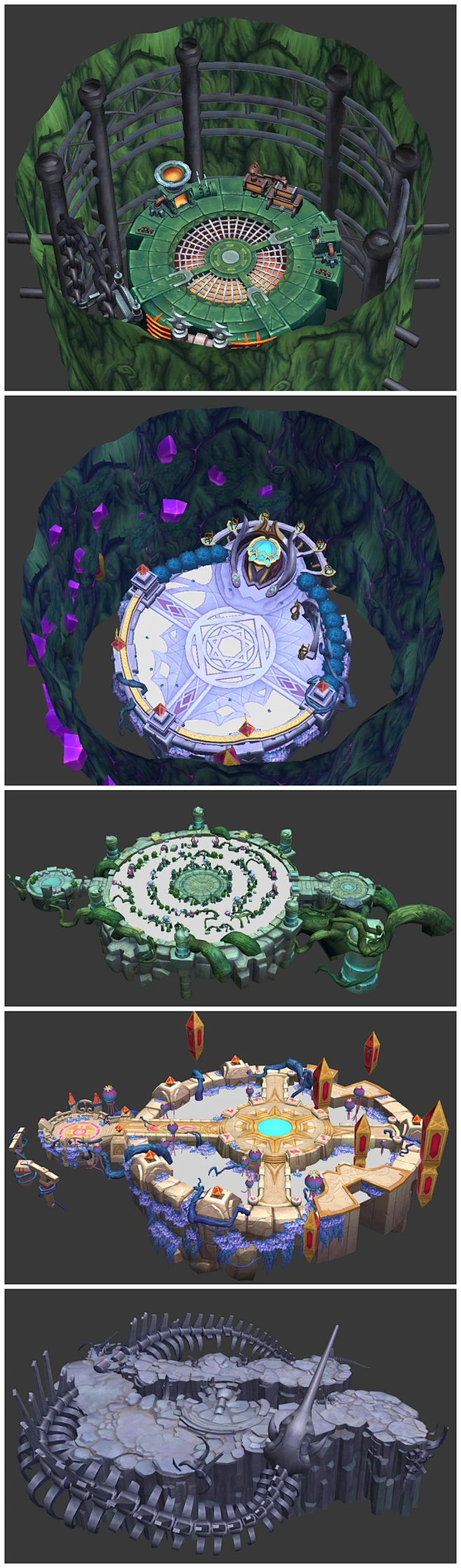 日韩卡通Q版动作冒险类手绘场景3D模型 3dmax源文件 游戏美术素材 CG原画参考设定 -花瓣网