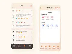 Period Tracker: Monthly Cycles app branding design icon ui ux vector 图标 ...