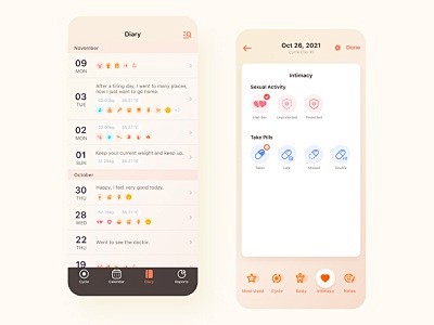Period Tracker: Monthly Cycles app branding design icon ui ux vector 图标 ...
