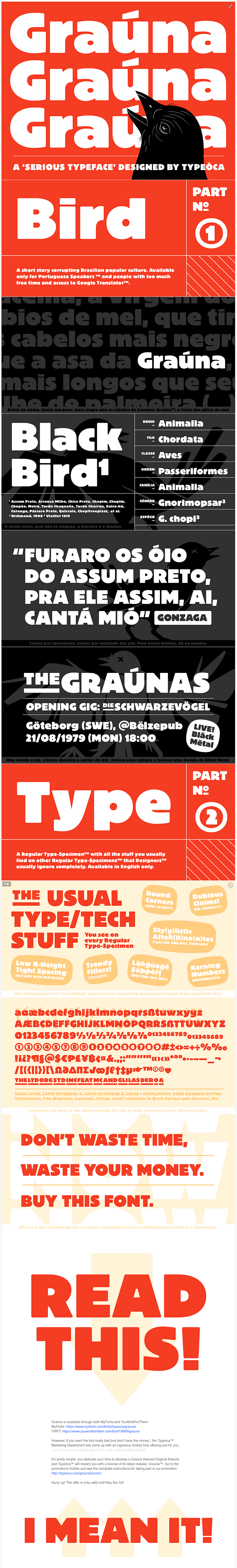 GRAÚNA / Typeface on Behance