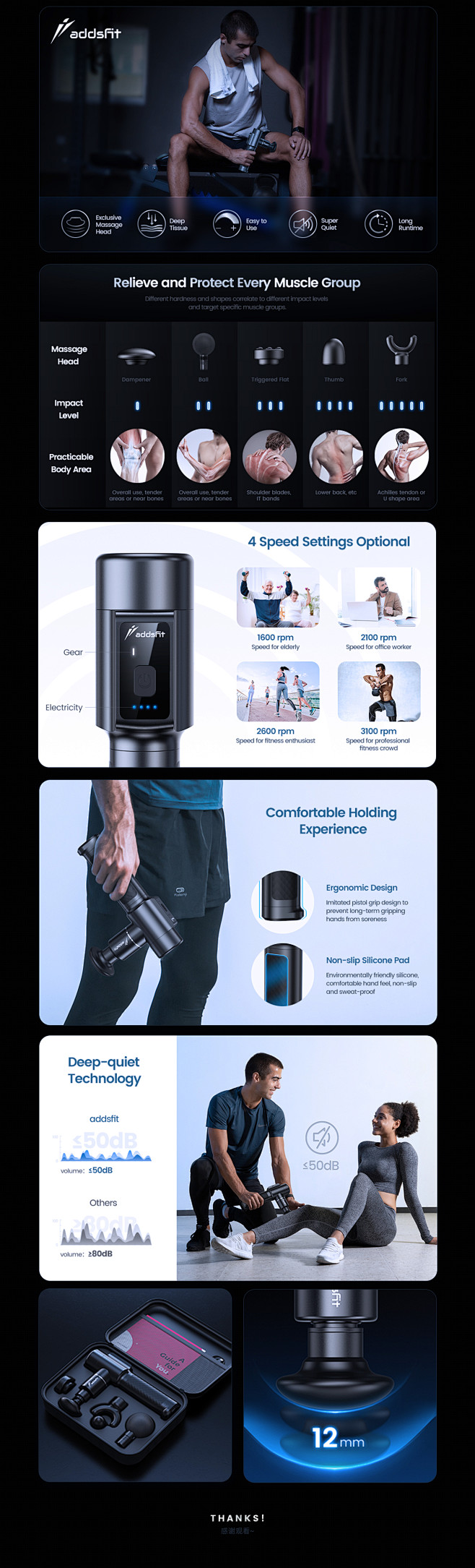 【亚马逊】筋膜枪 × 2_一质EACHI-