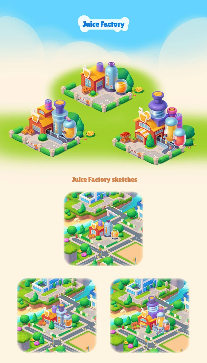 Isometric cartoon casual game Environment design game design ...
