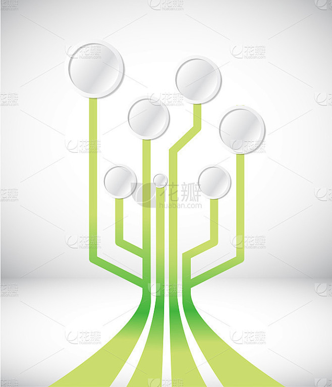 Circuit connection network illustration design
