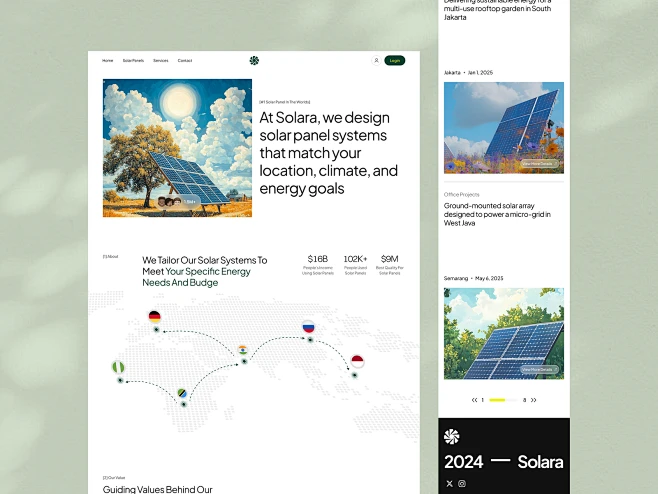 Solara - About Us Page Website-花瓣网