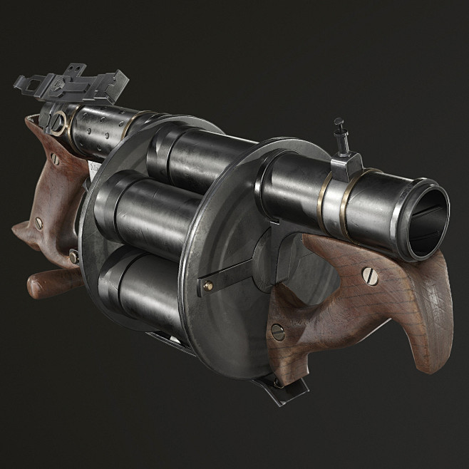 Steampunk grenade launcher