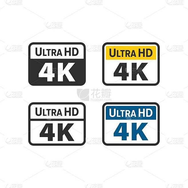 超高清4K图标