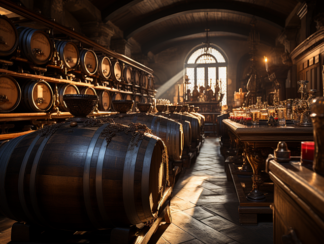 yeapandrejjacob_Oak_barrel_cellar_with_a_4K_resolution_best_qua ...