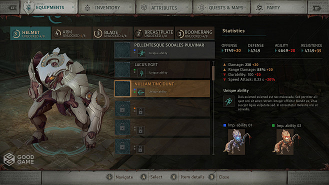 ArtStation - UI ART for an unannounced video game, Fernando Forero (6)