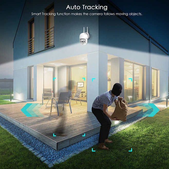 18.67SHP 58% OFF|5mp Wifi Ip Camera Outdoor Wireless 5x Digital Zoom Ai ...