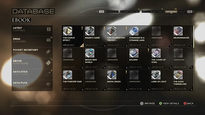 Deus Ex Mankind Divided Menus-花瓣网