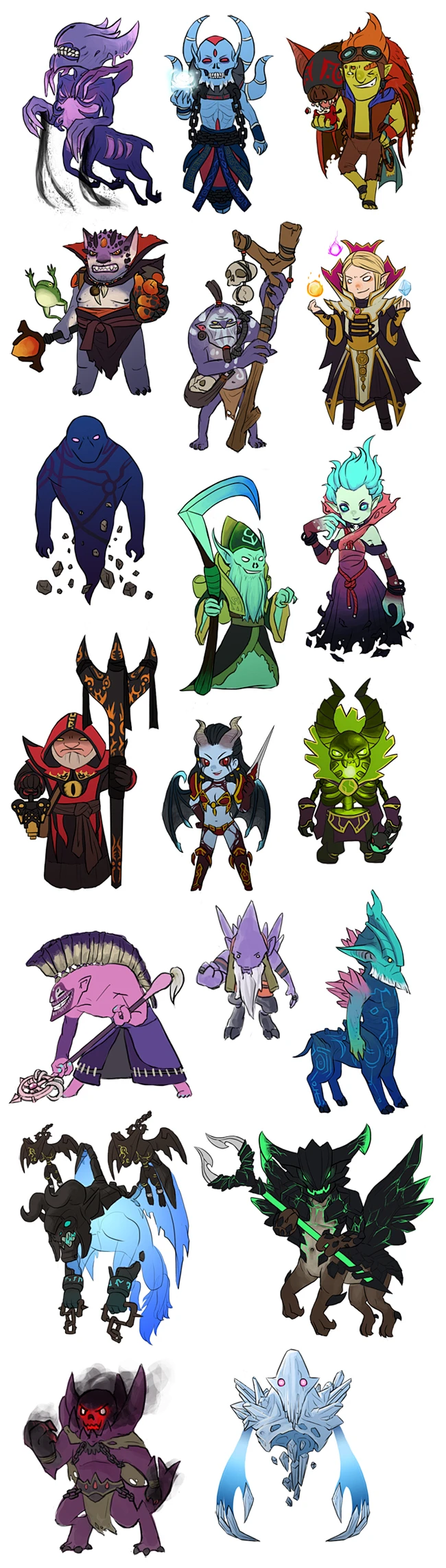 Dota 2 DIre INT mini heroes by spidercandy on deviantART-花瓣网