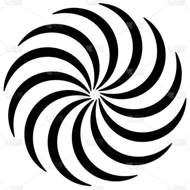 在白色的螺旋形状.