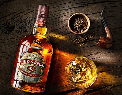 Scotch whisky Chivas Regal : Bottle of scotch whisky Chivas Regal on an ...