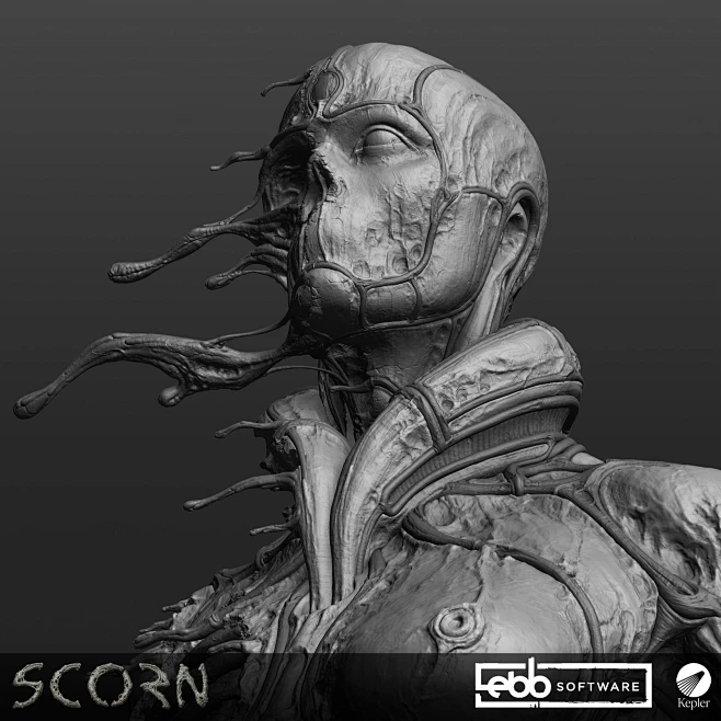 Scorn Female Sculpture-花瓣网