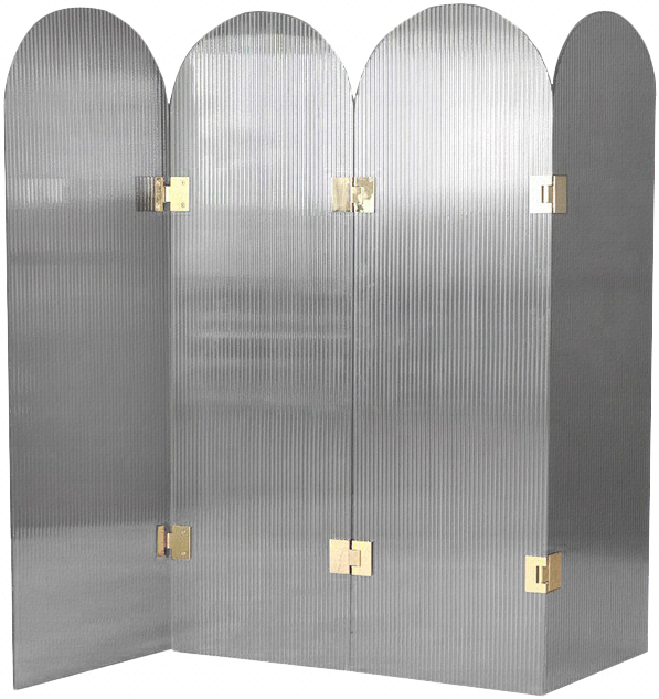 【SUFAN】舒梵原创碧影简约客厅玻璃隔断折屏玄关折叠移动屏风